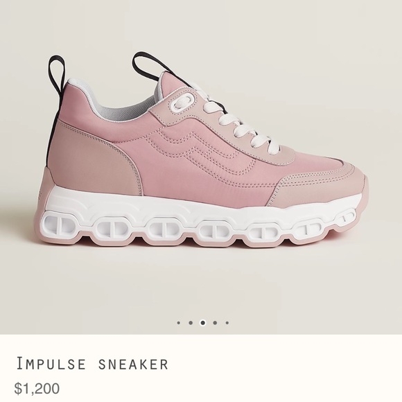 Hermes | Shoes | Hermes Impulse Sneaker Color Rose Porcelain | Poshmark